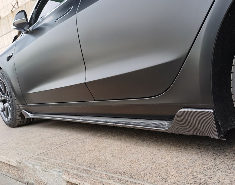 Model 3 Side skirt gloss black – S3XY