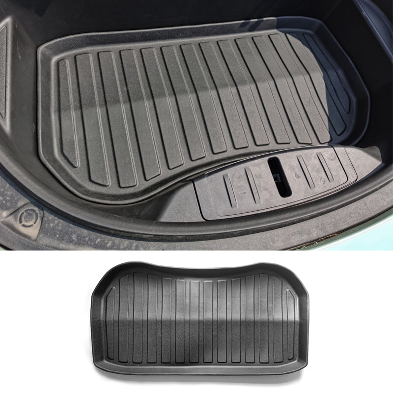 Model 3 Front trunk mat/TPE vertical stripes – S3XY