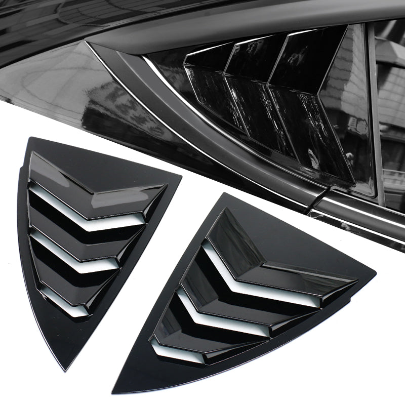 Model 3 ABS Rear Window Shutters Cover Triangle Decoration – S3XY