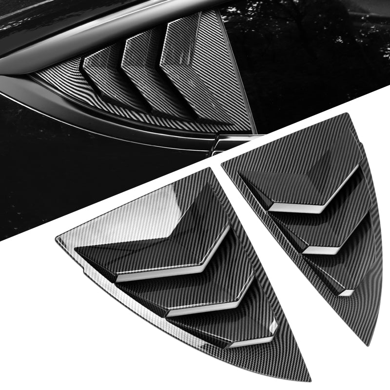 Model 3 ABS Rear Window Shutters Cover Triangle Decoration – S3XY